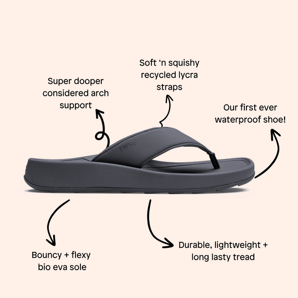 Shop The BFF in Dark Grey | Flip Flop | TWOOBS
