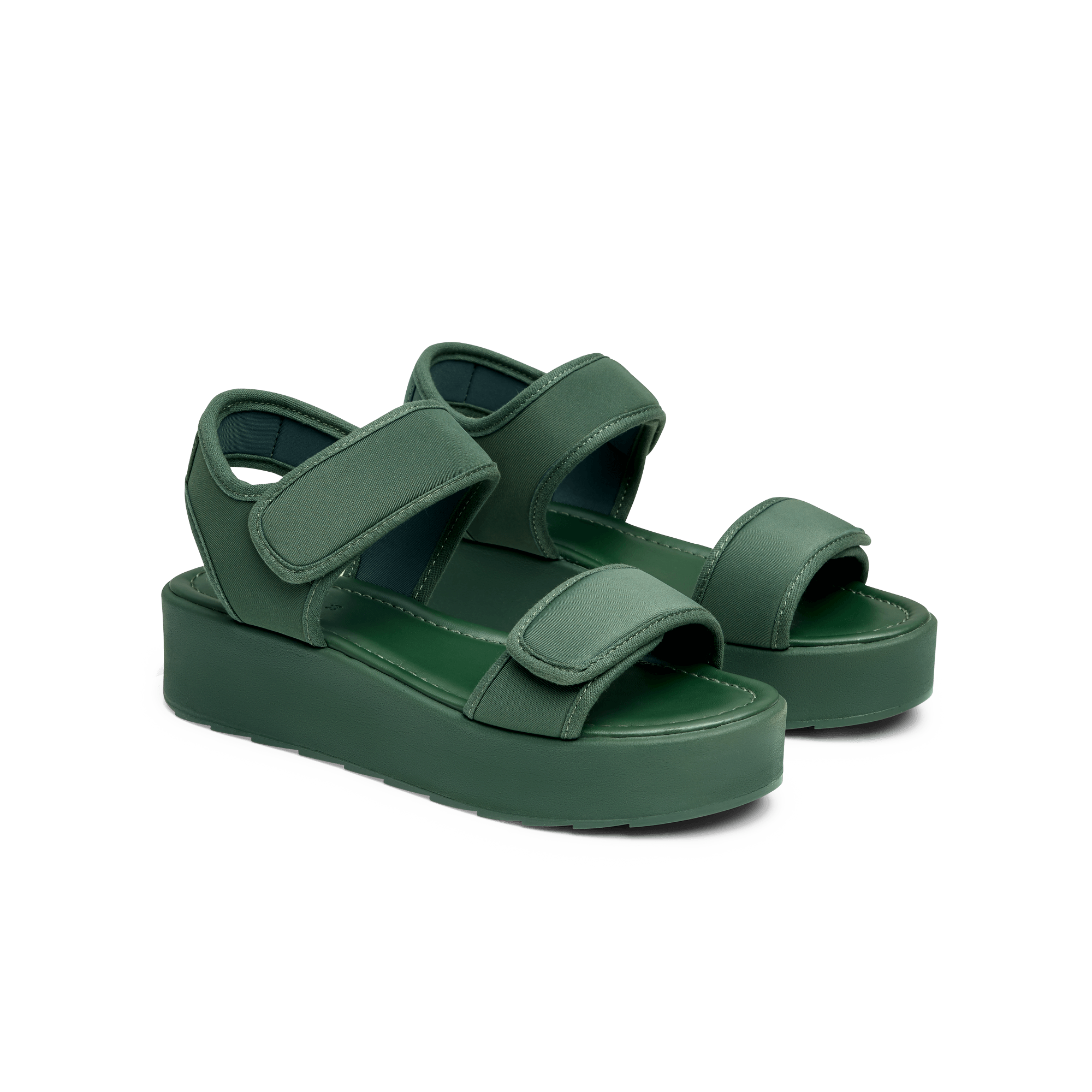 Shop The OG+ in Dark Green | Platform Sandals | TWOOBS