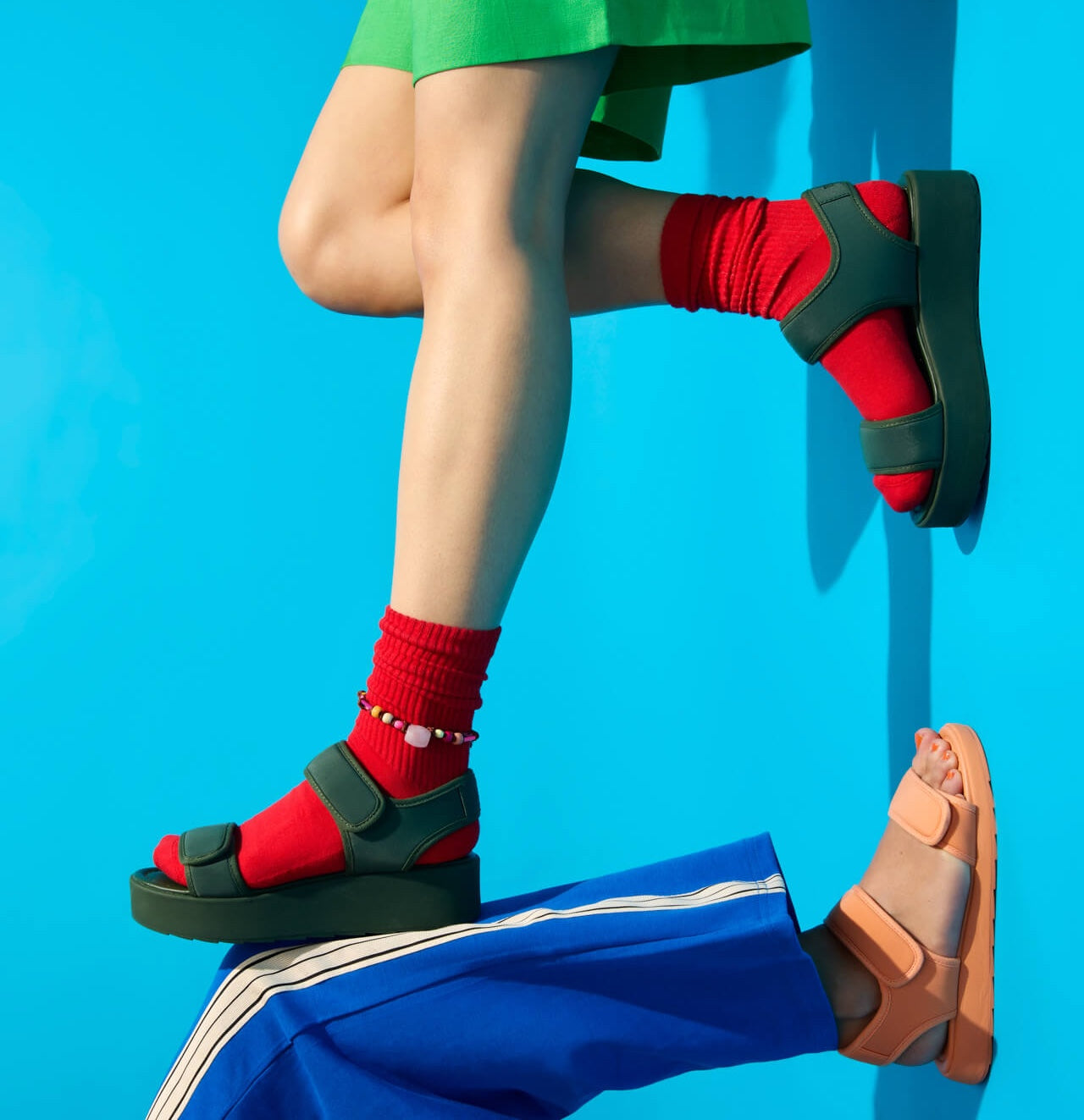 Shop The OG+ in Dark Green | Platform Sandals | TWOOBS